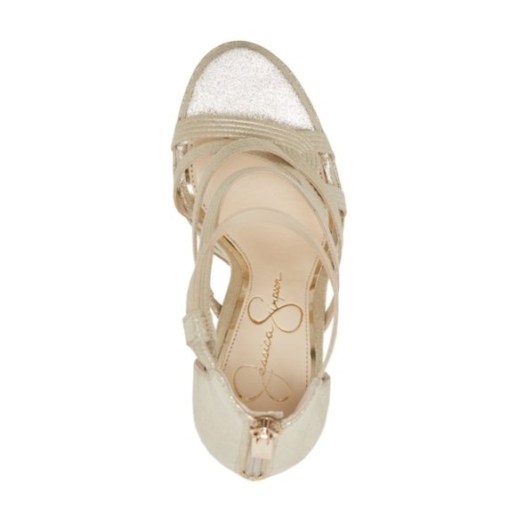 Jessica Simpson | Shoes | Jessica Simpson Gold Bellanne Platform Sexy ...
